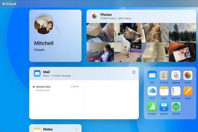 Trang web iCloud đã có giao diện mới giống iPad