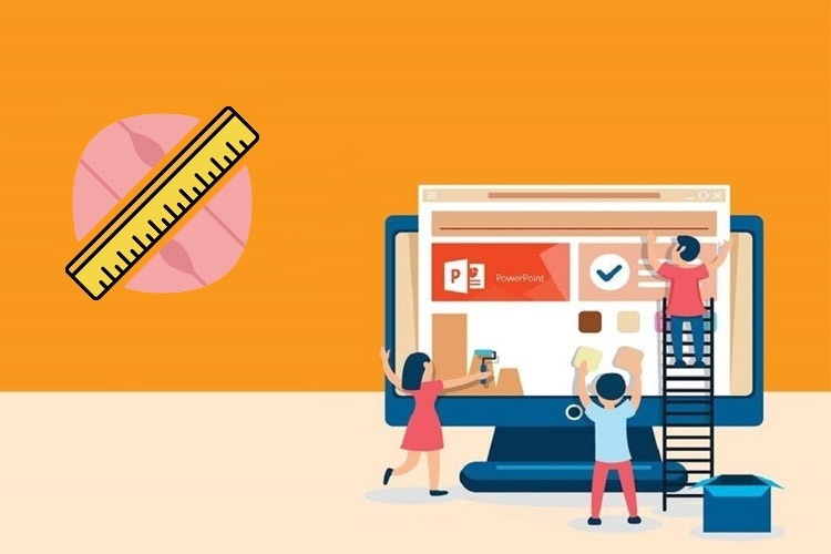 Cách đổi đơn vị inch sang cm trong PowerPoint