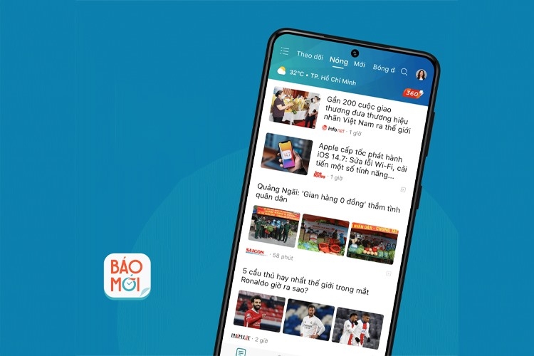 Cách xem lại tin tức đã đọc trên ứng dụng Báo Mới