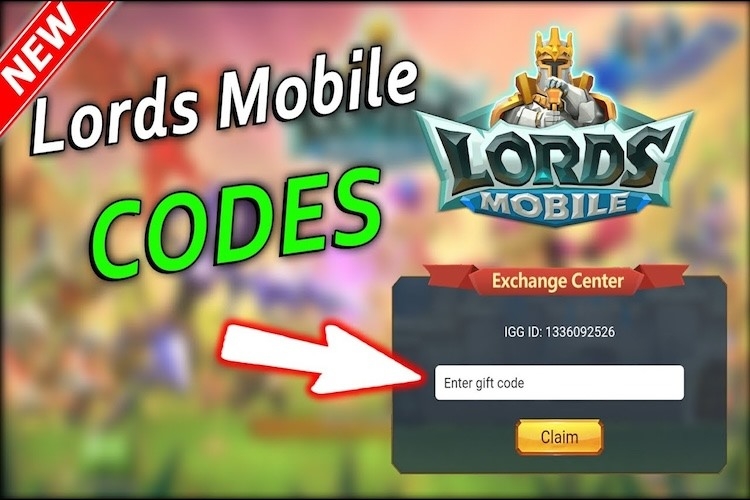 Code Lords Mobile mới nhất tháng 12/2025 nhiều phần quà cực hiếm