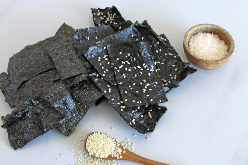 Cách làm rong biển sấy bằng nồi chiên không dầu giòn ngon