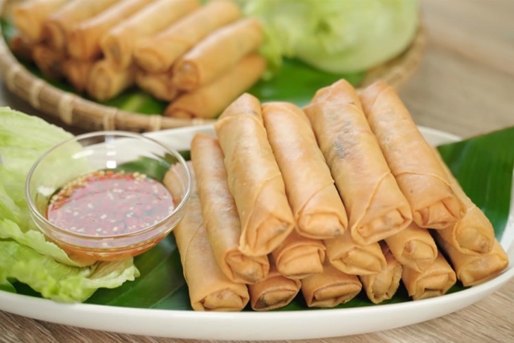 Cách làm nem chay rán - chả giò chay vàng giòn thơm ngon