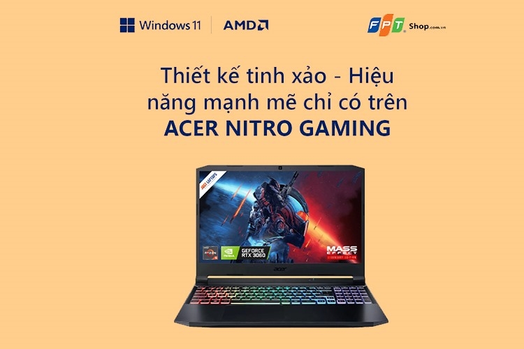HIỆU NĂNG MẠNH MẼ CHỈ CÓ TRÊN ACER NITRO GAMING