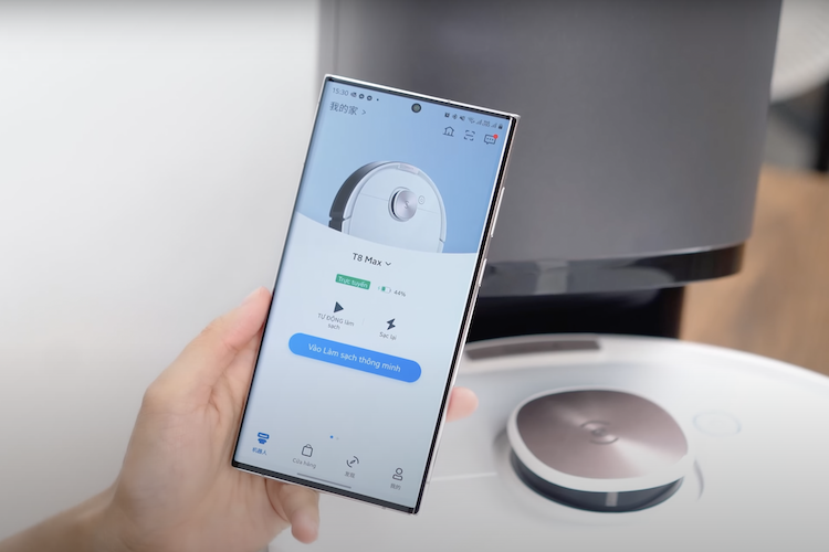 Cách kết nối điện thoại với Ecovacs T8 Max nội địa chính hãng