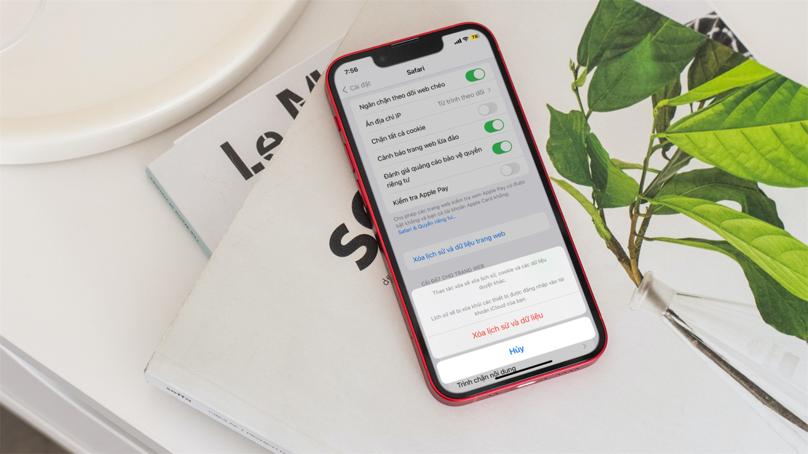 Cách xóa cache trên iPhone