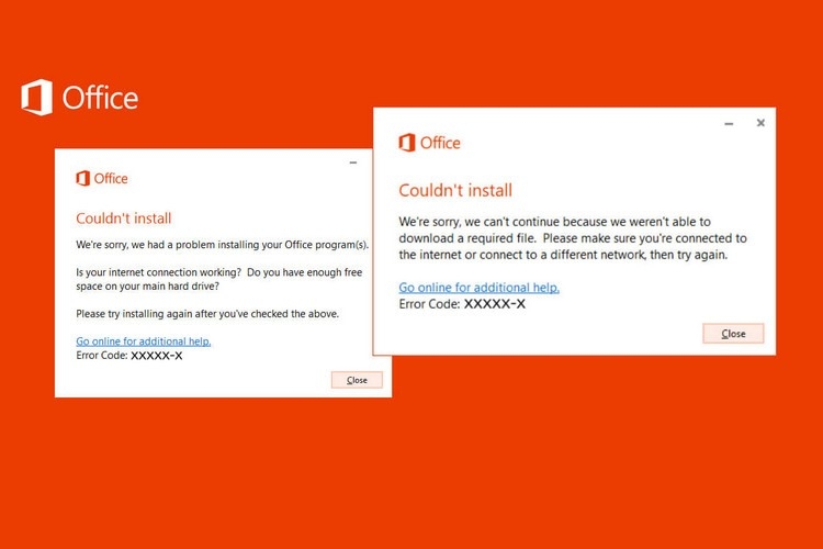 Mẹo sửa lỗi cài đặt Microsoft 365 và Office Home & Student 2021