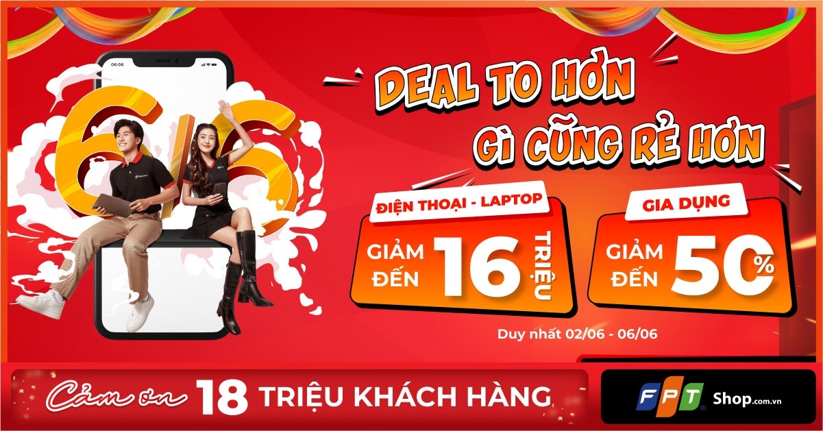 FPT Shop tung ngàn deal ưu đãi đến 50% cho hàng loạt các sản phẩm