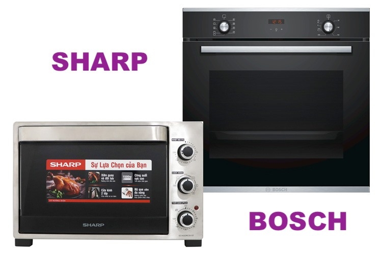 So sánh lò nướng Sharp và Bosch: Chọn mua thương hiệu nào?
