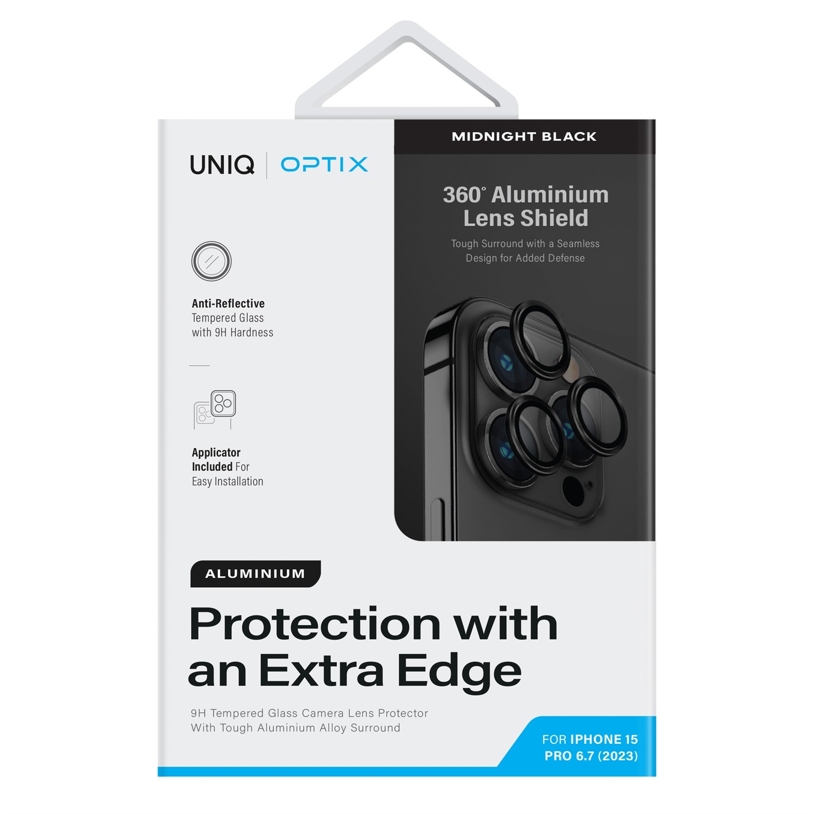 Miếng dán kính cường lực camera iPhone 15 Pro UniQ Viền Bạc chính hãng ...