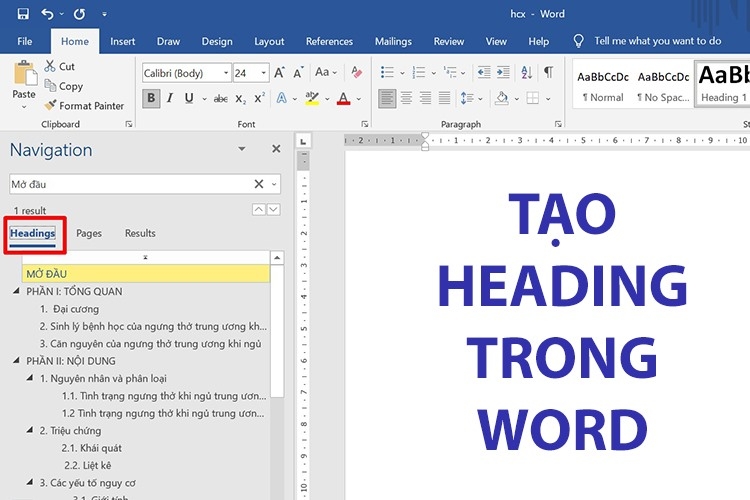 Cách tạo Heading trong Word cực đơn giản ai cũng nên biết