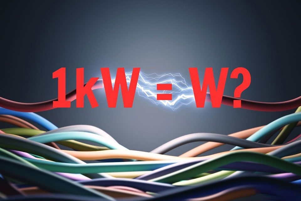 1kW bằng bao nhiêu W? Cách tính mức tiêu thụ điện của thiết bị