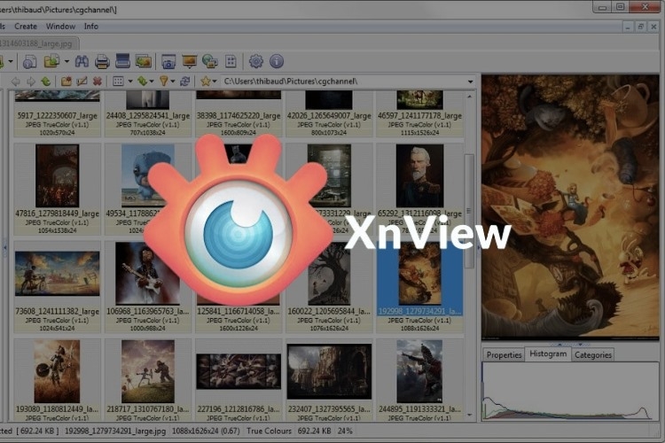 XnView: Trình xem, chỉnh sửa hình ảnh miễn phí với 500+ định dạng