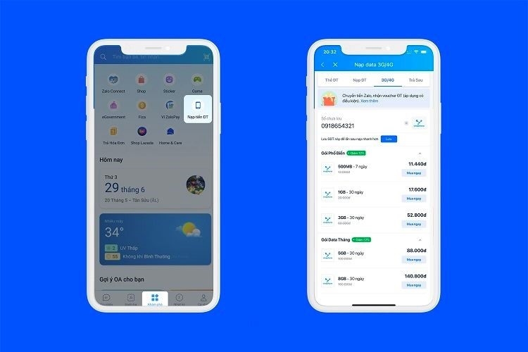 Mách bạn cách tặng data cho bạn bè, người thân trên Zalo