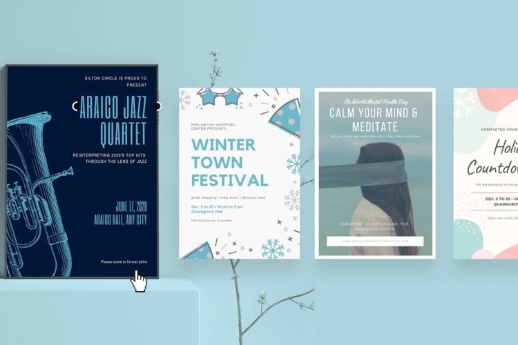 Các mẫu poster đẹp, thu hút cho ý tưởng quảng cáo chuyên nghiệp