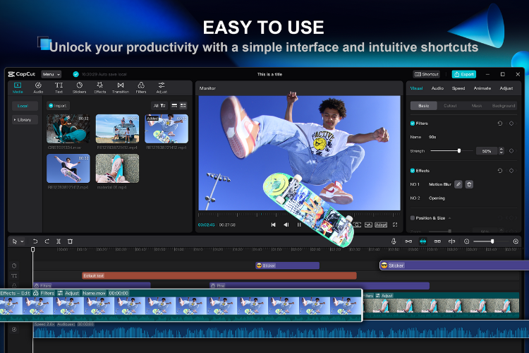 Cách dùng mẫu CapCut trên PC đơn giản, đẹp và nhanh chóng