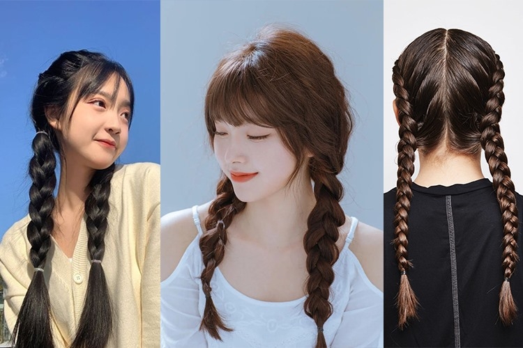 10 kiểu tết tóc 2 bên đáng yêu, dễ thương, diện váy áo đều xinh