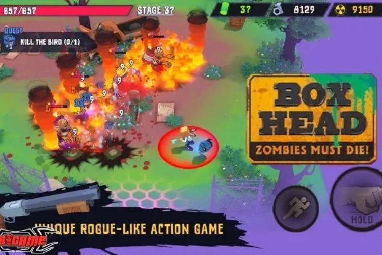 Box Head: Zombies Must Die - Game hành động hấp dẫn, tải miễn phí