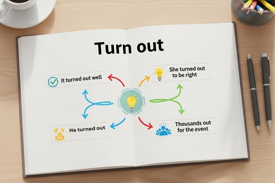 Turn out là gì? Cách dùng chuẩn trong tiếng Anh và những điểm dễ gây ...