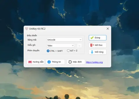 Cách chỉnh UniKey - Phần mềm gõ Tiếng Việt số một cho máy tính