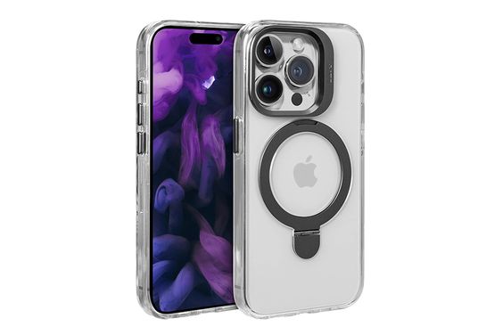 Ốp lưng magsafe iPhone 15 Promax LAUT REVIVE PROP nhựa tái chế chống sốc, có đế dựng trong suốt ...
