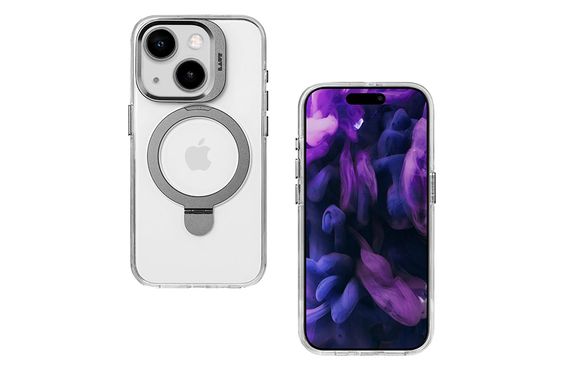 Ốp lưng magsafe iPhone 15 Promax LAUT REVIVE PROP nhựa tái chế chống sốc, có đế dựng trong suốt ...