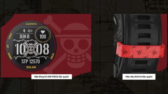 Garmin Instinct 2 Solar ONE PIECE - Luffy đặc biệt