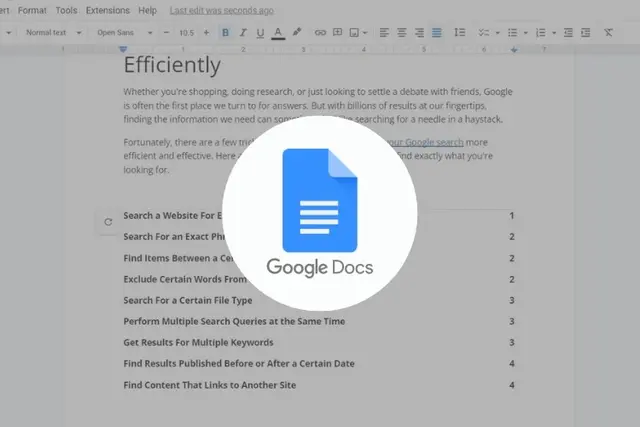 Hướng dẫn cách tạo mục lục trong Google Docs đơn giản, chi tiết