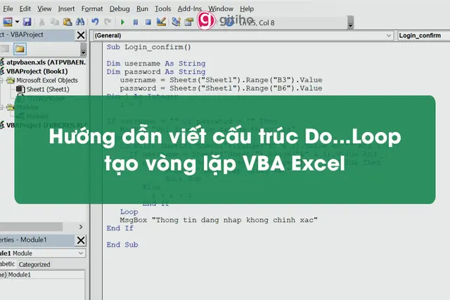 Cách dùng vòng lặp Do-While trong Excel VBA cho người mới