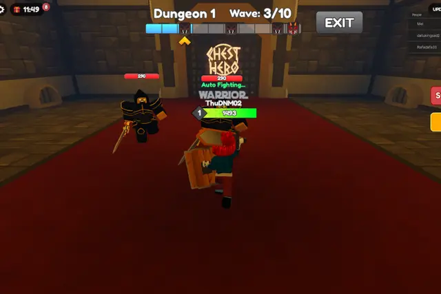 Nâng cấp trang bị với code Chest Hero Simulator mới nhất 2025