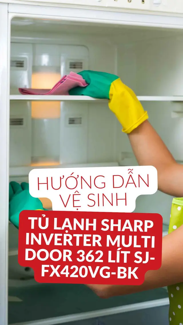 Tủ lạnh Sharp Inverter Multi Door 362 lít SJ-FX420VG-BK