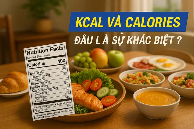 Kcal và calo: Sự khác biệt quan trọng cần biết để quản lý năng lượng cơ ...