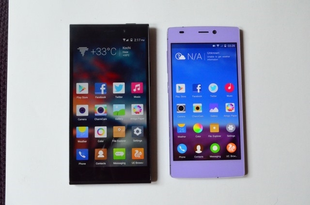 So sánh tính năng và thông số kĩ thuật của Gionee Elife S5.5 và Elife E7