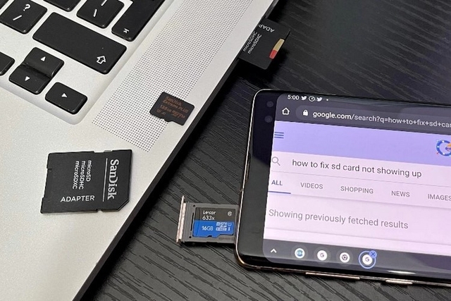 Làm gì khi thẻ SD không hiển thị trên Windows 11?