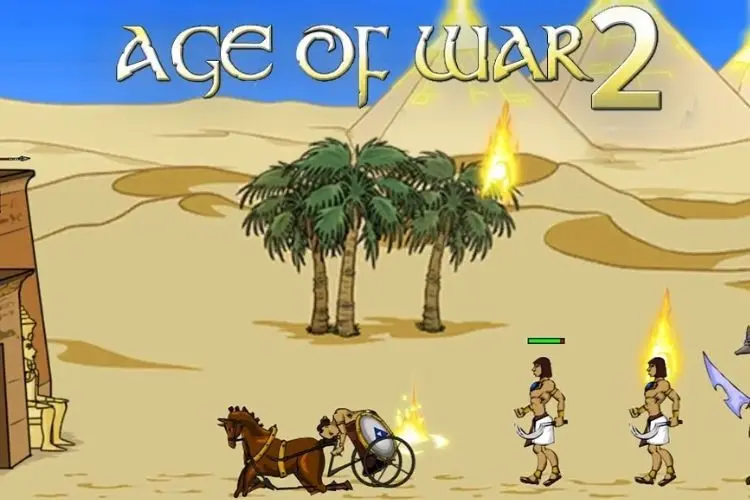 Age of War 2: Chặng hành trình tấn công, thủ trụ xuyên thời gian