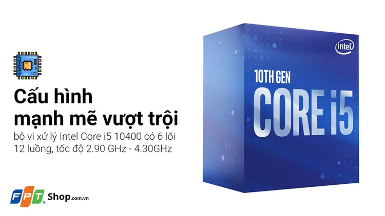 PC FPT E-POWER 007 Intel Core i5-10400 (2.9 GHz-4.3 GHz) /8 GB/240 GB ...