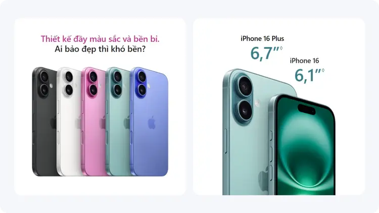 iPhone 16 Plus | Giá rẻ, trả góp 0%, nhiều ưu đãi