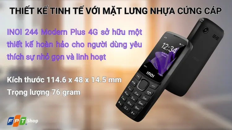 Inoi 244 Modern Plus 4G | Bảo hành 777 ngày, giá rẻ