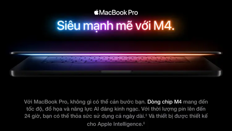 MacBook Pro M4 Max | Chính hãng Apple, giá hấp dẫn, góp 0%
