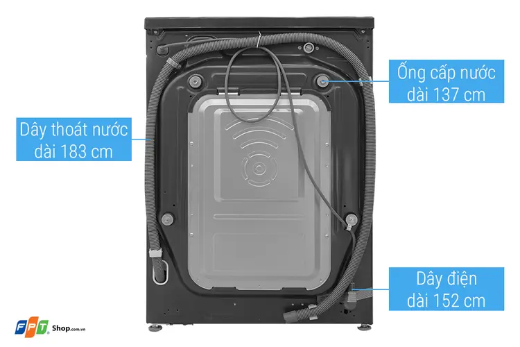 Máy giặt LG AI DD Inverter 12 Kg FV1412S3B - Giá ưu đãi