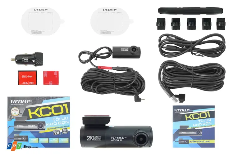 Camera hành trình Vietmap KC01 | Cảm biến giọng nói, siêu sắc nét