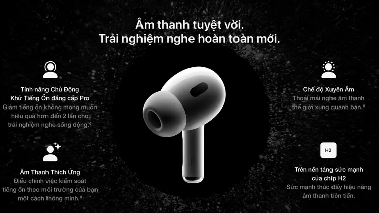 Tai nghe AirPods Pro 2023 (USB-C) | Giá rẻ, giao nhanh 1H