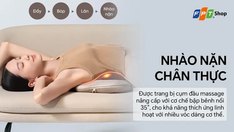 Gối Massage Breo Back Lite chính hãng, giá rẻ