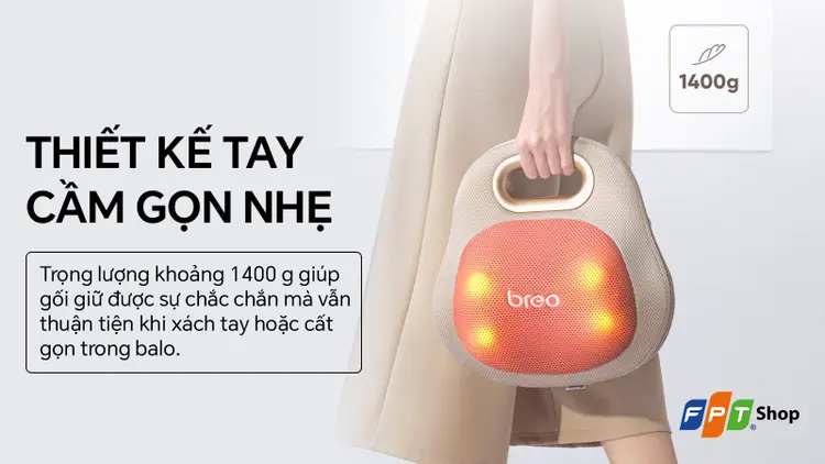 Gối Massage Breo Back Lite chính hãng, giá rẻ