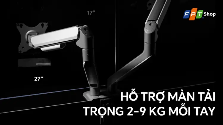 Giá đỡ màn hình đôi Humanmotion T6 Pro Dual 2025 | Giá tốt