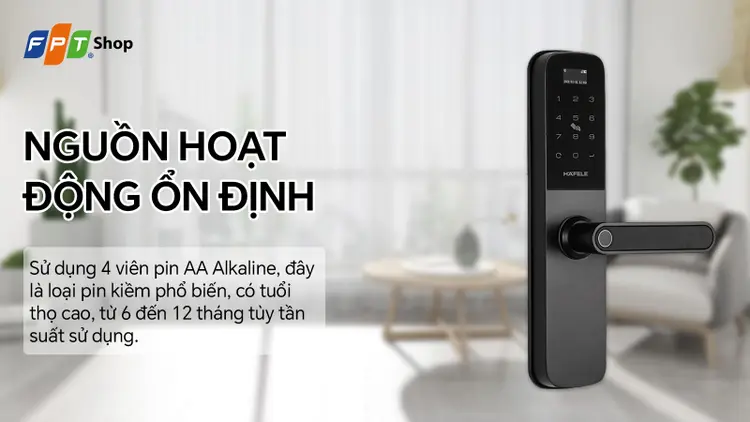 Khóa điện tử Hafele DL6100 (912.20.582) chính hãng, giá rẻ