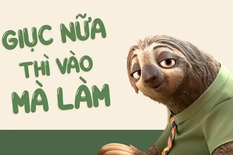 Hình nền meme con lười Flash Zootopia hot trend cho desktop