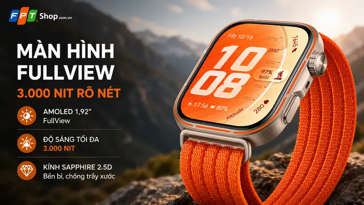 Huawei Watch Fit 5 Pro chính hãng, giá rẻ