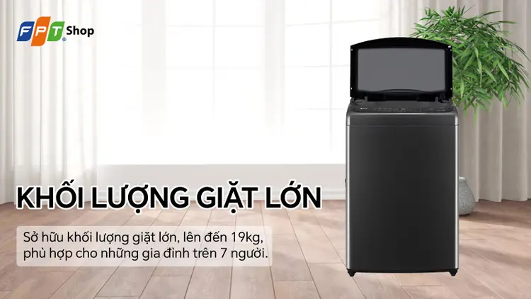 Máy giặt LG Inverter 19kg TV2519SV7J | Giá tốt, giao tận nhà