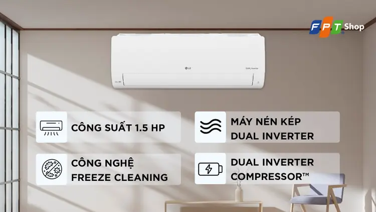 Máy lạnh LG Inverter 1.5 HP IEC12G1 - Giá ưu đãi, giao ngay