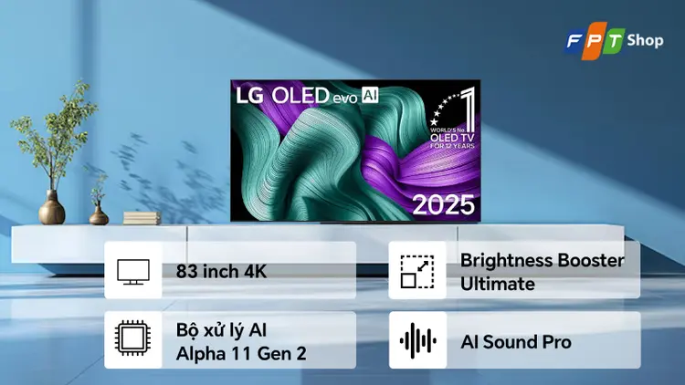LG Smart TV OLED 83 inch 4K OLED83M5PSA chính hãng, giá rẻ